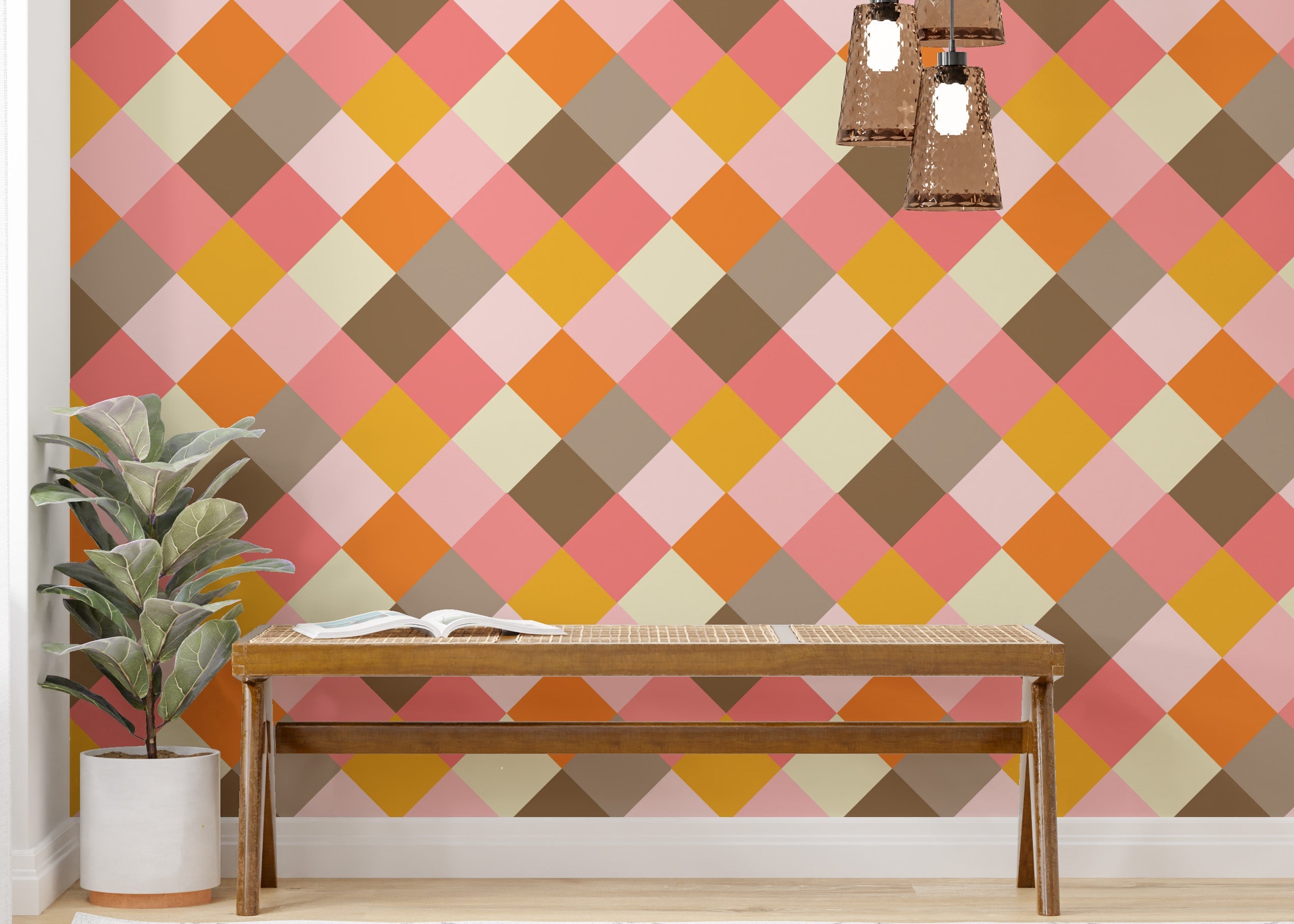 Portugueses Tiles Azulejos Cube Wall Wallpaper Murals in India